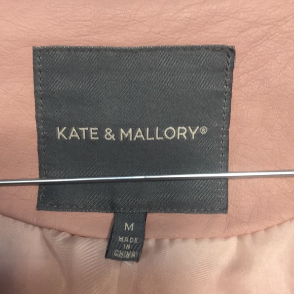 Jackets & Coats | Kate And Mallory Faux Light Pink Leather Jacket ...